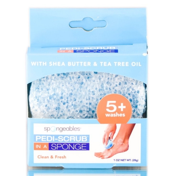 spongeables | Skincare | Spongeables Pink Ped Soap Foot Scrubber Sponge ...